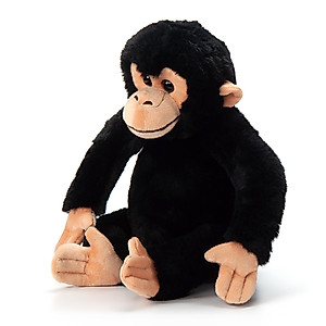 The Petting Zoo Chimp Stuffed Animal Plushie, Gifts for Kids, Wild Onez Zoo Animals, Zoologee Chimp Plush Toy 12 inches