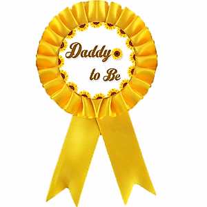 Sunflower Baby Shower Decorations Supplies by Party Inspo, Sunflower Baby Shower Badge Pin, Mommy to Be and Daddy to Be Pin for Sunflower Baby Shower Decorations, sunflower party gift