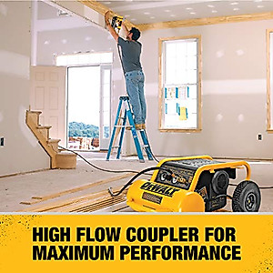 DEWALT Air Compressor, 225-PSI Max, Hand Carry with Wheels, 4-1/2 Gallon (D55146)