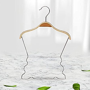 Leefasy Wire Body Shape Lingerie Display Bikini Clothes Hanging Rack Swimsuit Holder Dress Coat Swimwear Hangers for Drying Bedroom Collection Show , Height 32cm