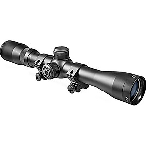 BARSKA 4x32 Plinker-22 Riflescope w/ 3/8-Inch Dovetail Rings , Black