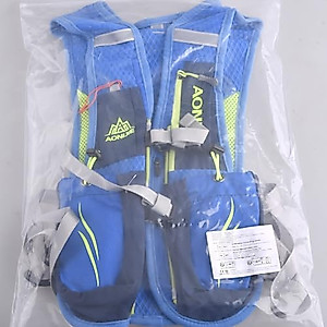TRIWONDER Hydration Pack Backpack 5.5L Outdoors Mochilas Trail Marathoner Running Race Hydration Vest (Blue - Only Vest)