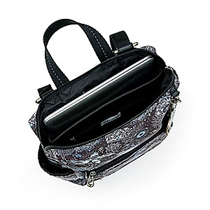 Sakroots womens Eco-twill, Laptop Compartmen Loyola Backpack in Eco Twill Convertible Purse with Adjustable Crossbody Strap Multifunctional Bag, Midnight Seascape, One Size US