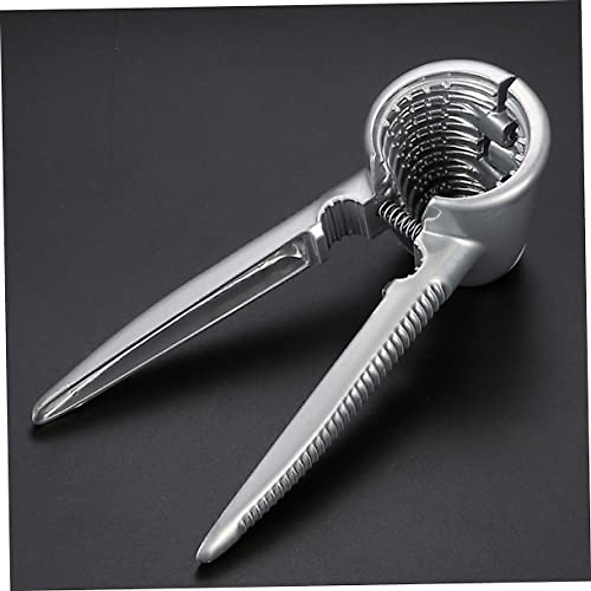 Multipurpose Tool 1pc Walnut Pine Cone Clip Walnut Shell Opener Walnut Pliers Seafood Crab Tongs Shell Shucker Household Nut Nut Opener Silver Aluminum Alloy Peeler Pecans