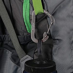 Nite Ize Locking Carabiner Clip, Silver, 1-3/32 in., Stainless