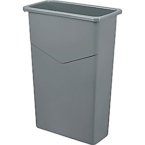 Global Industrial Triple Recycling Trash Container System, 23 Gallon Each