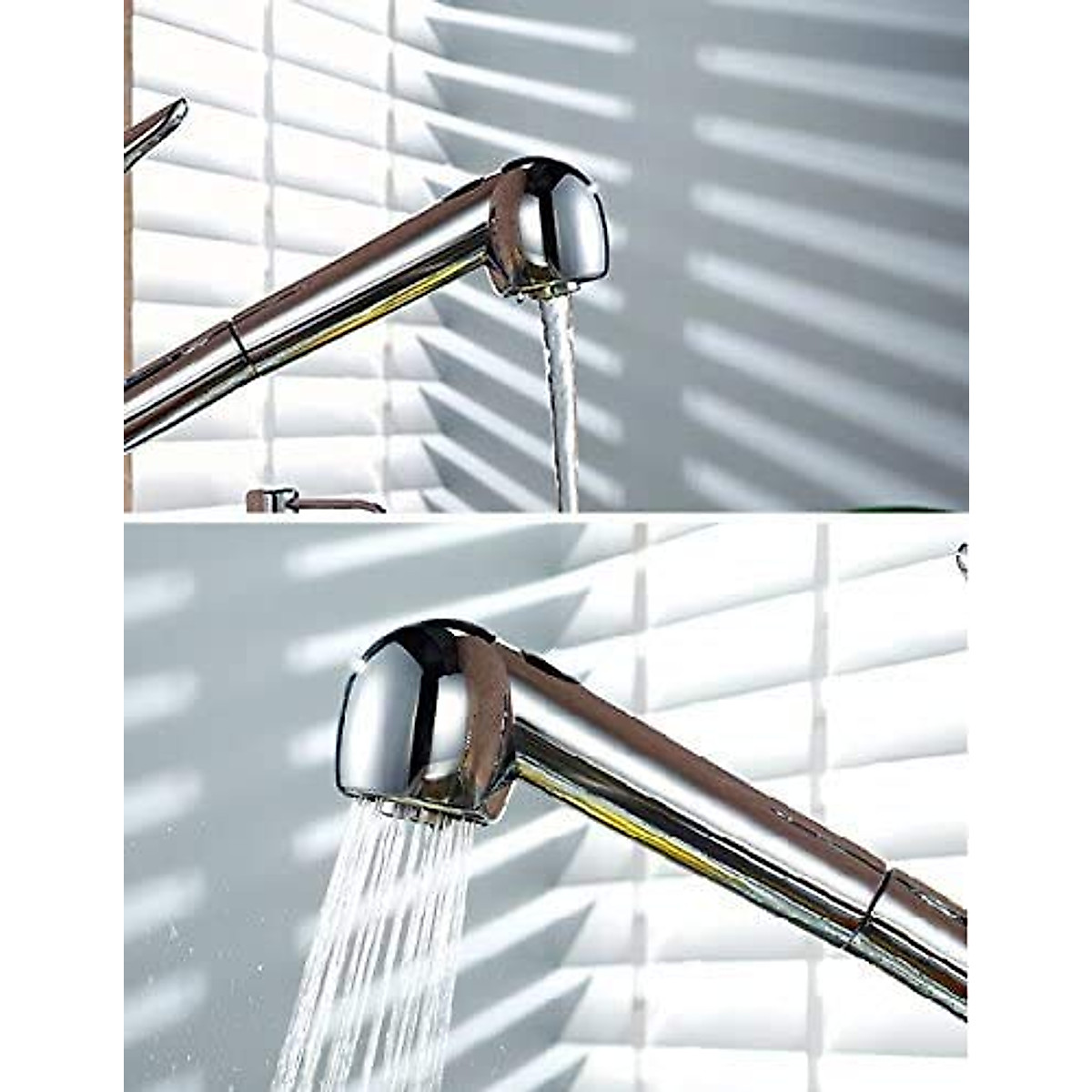 GOTOTOP Kitchen Faucet Bathroom Tap 3-Functions Pull-Out Faucet Nozzle Sink Faucet Spray Head Sprayer Spout Setting Replacement Part Hot for Personal Hygiene