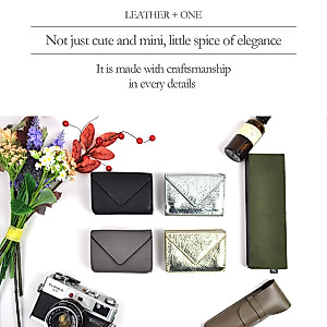 MALTA Genuine Leather Trifold Mini Wallet for women Coin Purse Card Holder Compact - Grey