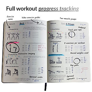 The Dumbbell Home Workout Journal. 13-Week Program. Fitness Planner,Fitness Journal,Workout Notebook.