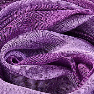 SNUG STAR Cotton Silk Scarf Elegant Soft Wraps Color Shade Scarves for Women (Purple)