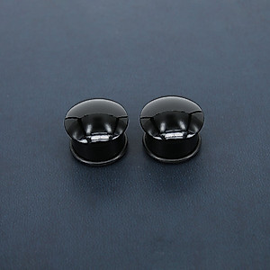 ZS Set of 3 Pairs Single Flare Acrylic Ear Plugs Tunnel Expander Piercing Ear Gauges with O-Ring (Gauge=3/4"(20mm))