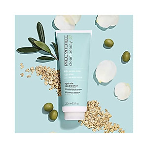 Paul Mitchell Clean Beauty Hydrate Conditioner, Intensely Nourishing Conditioner, Improves Manageability, For Dry Hair, 8.5 fl. oz.