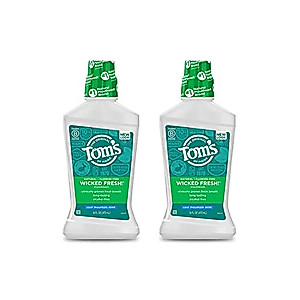 Tom's of Maine Long Lasting Wicked Fresh Mouthwash, Cool Mountain Mint - 16 oz - 2 pk by Tom's of Maine