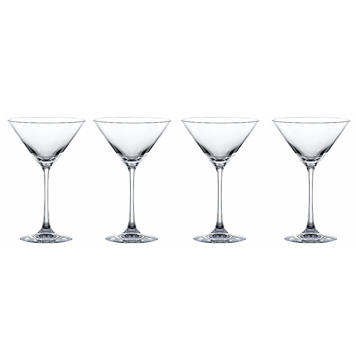 Nachtmann Vivendi Collection, Martini Glasses, Cocktail Drinking Glass, Made of Crystal Glass, Clear, 6.88 oz, Set of 4, Straight Stemmed, Classic Design, Dishwasher Safe
