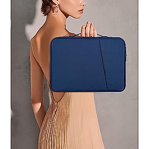 9-11 Inch Tablet Carrying Sleeve Case for Amazon Fire Max 11 2023/10.1" Fire HD 10 Plus Kids Pro, Samsung Galaxy Tab S8 S7 A8 A7 A S6 11" 10.5" Protective Carrying Bag with Handle(Blue)