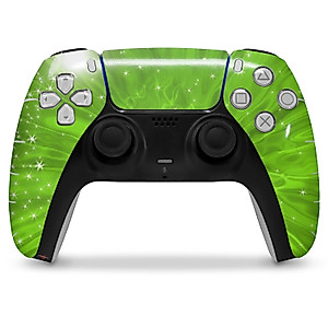 WraptorSkinz Skin Wrap compatible with Sony PS5 DualSense Controller Stardust Green (CONTROLLER NOT INCLUDED)