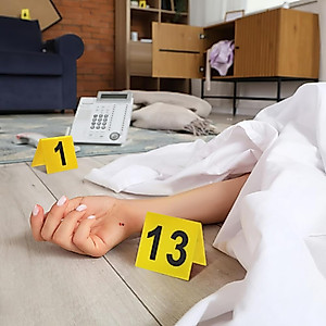 YANHUNING Acrylic Table Number Signs, Table Tent Sign with Number Plates 1-15, Table Numbering, Table Number for Wedding,