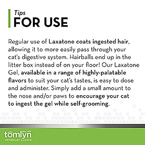 Tomlyn Laxatone Hairball Remedy Gel for Cats - Catnip Flavor (2 Pack)