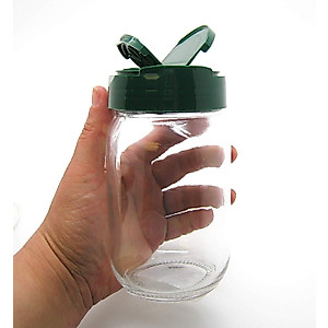 Nakpunar 6 pcs Red Shaker & Pour Spice Caps for Mason Jars with Hot Freshness Seal Lid