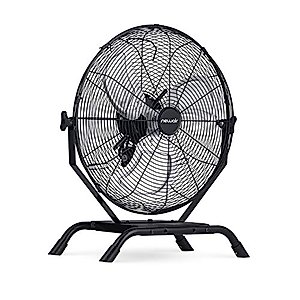 NewAir 20” Outdoor Rated 2-in-1 High Velocity Floor or Wall Mounted Fan with 3 Fan Speeds and Adjustable Tilt Head, NIF20CBK00