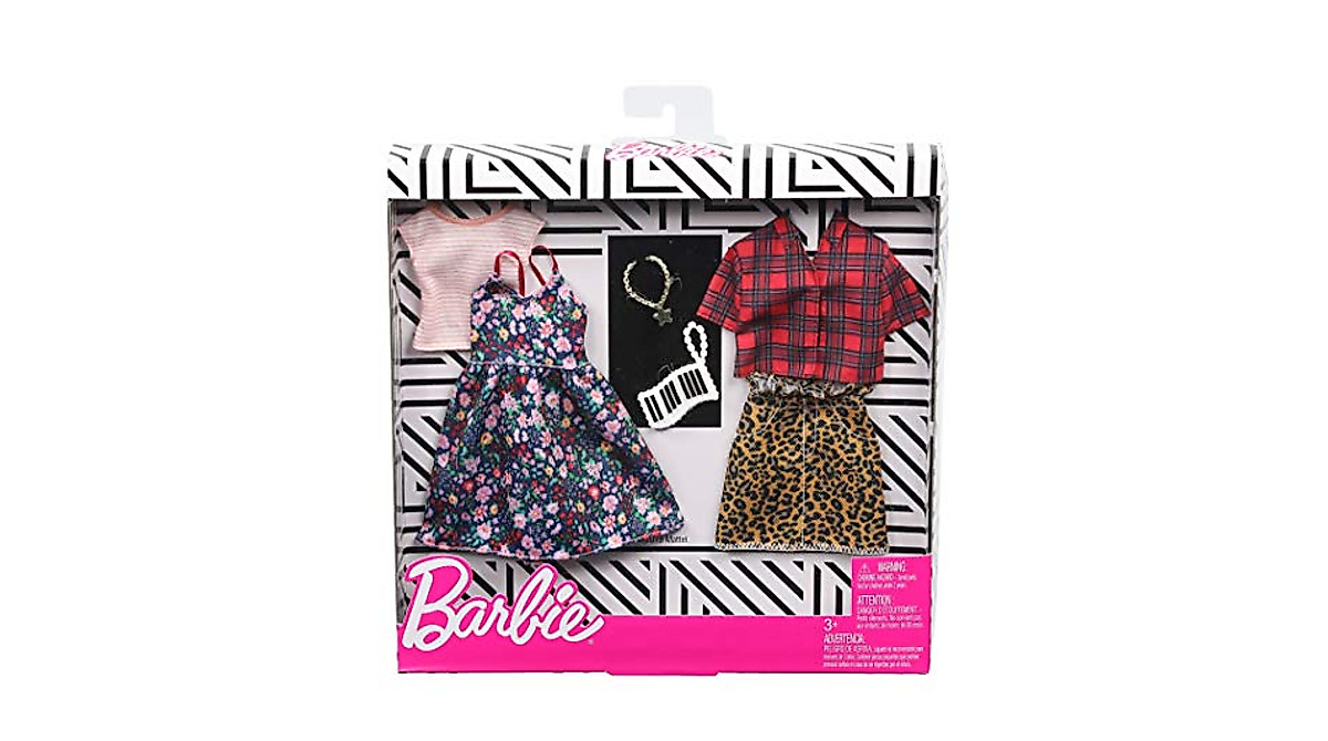 Trendy Barbie Clothes Set: 2 Outfits & Accessories