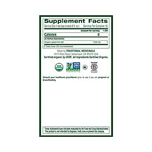 Traditional Medicinals Organic Spearmint Herbal Tea, Supports Healthy Digestion, (Pack of 2) - 32 Tea Bags Total