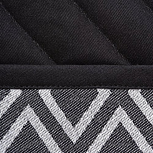 DII Black & White Diamond Collection Kitchen Essentials, Potholder Set, 2 Piece
