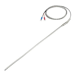 uxcell K Type Thermocouple Temperature Sensor Probe 4x300mm (0 to 800C) 5ft Temperature Controller