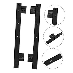 3 Pairs Keyboard Rails Desk Rail Rack Drawer- Design Rack Keyboard Slide Out Tray Cabinet Slides Computer Stand Practical Keyboard Stand Under The Stage Office Steel Cupboard