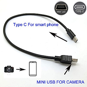 GuangMaoBo OTG Data Cable Type-C to Mini USB Camera