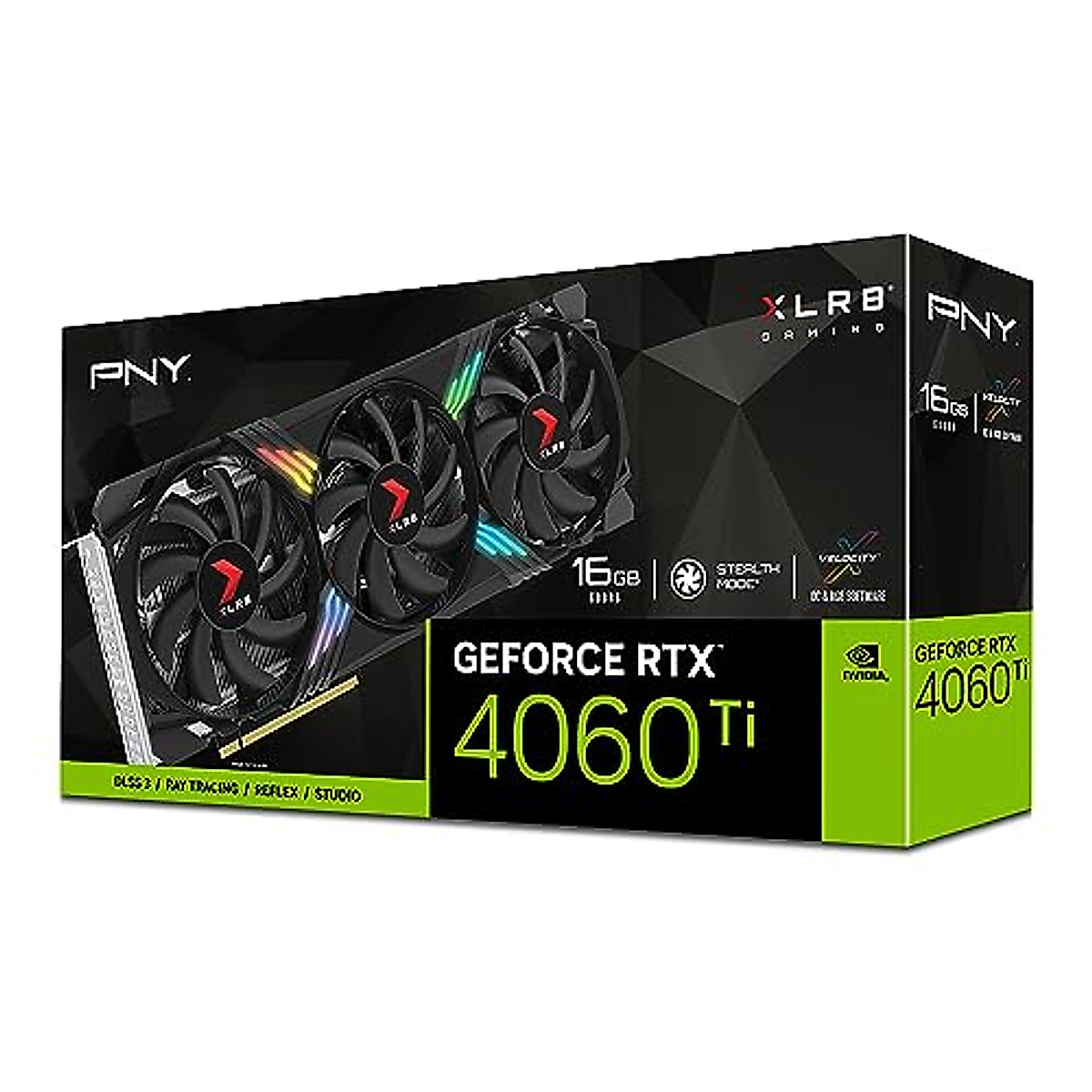 PNY GeForce RTX™ 4060 Ti 16GB XLR8 Gaming Verto RGB Triple Fan Graphics Card DLSS 3