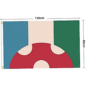 Froiny Flagnshow Kinokokingdom Dreamsmp Flag and Banners 60 * 90cm Ft Dream SMP Kinoko Kingdom Flags with Grommets White One Size