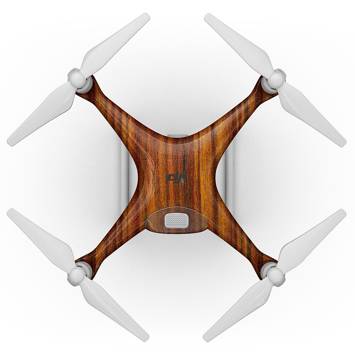 Design Skinz Design Skinz Bright Red Ebony Woodgrain Full-Body Wrap Decal Skin-Kit Compatible with The Drone DJI Mavic Air