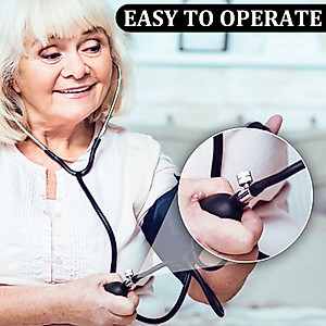 Fabbay 2 Set Blood Pressure Bulb Pump Replacement Rubber Inflation Bulb Adjustable Blood Pressure Pump Blood Pressure Monitor Manual Pump Pressure Hand Pump with Tubing Air Valve for Sphygmomanometer