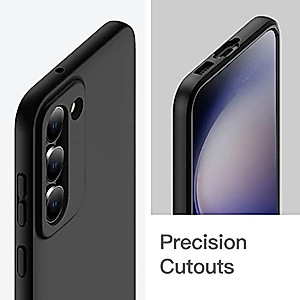 JETech Slim Fit Case for Samsung Galaxy S23 5G 6.1-Inch, Soft TPU Thin Protective Phone Cover with Matte Finish, Shockproof (Black)