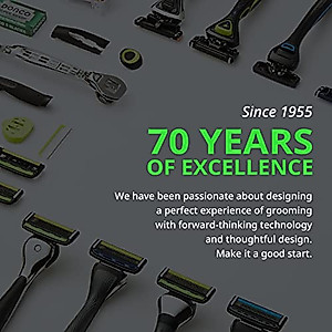 Dorco Pace 6 Pro - Six Blade Razor System with Trimmer - 10 Pack (1 Handle + 10 Cartridges)