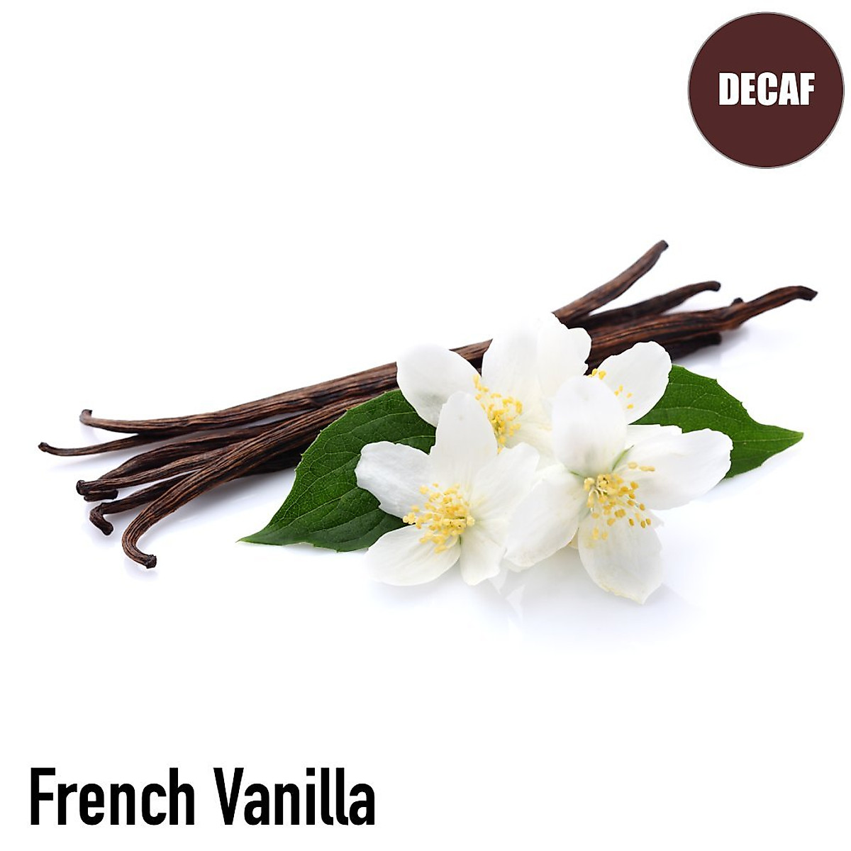 French Vanilla Flavored Decaf Coffee, Ground, Fresh Roasted, 16-ounce