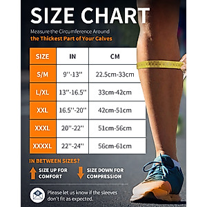 Cambivo 3 Pairs Calf Compression Sleeve for Women and Men,Leg Brace for Running, Cycling, Shin Splint Support for Working out(Black, Large-X-Large)