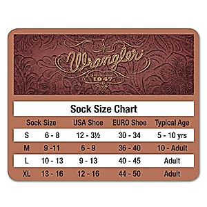 Wrangler Mens Riggs Workwear Ultra-Dri Moisture Wicking Crew Boot Socks 4 Pair Pack (Large - Sock:10-13/Shoe:9-13, Assorted)