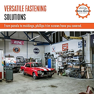 Retro-Motive #8 X 1/2 Trim Screws Phillips Flat Top Washer Head (Qty 25) #964