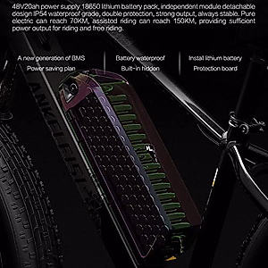 iRonsnow LANKELEISI Newest Dual Motors MTB, Shimano 7 Speed E-Bike Hydraulic Disc Brake, 90-100NM 20AH 2000W 26" Fat Tire Electric Bike 35MPH, Electric Bicycle for Adults (Blue/Black)