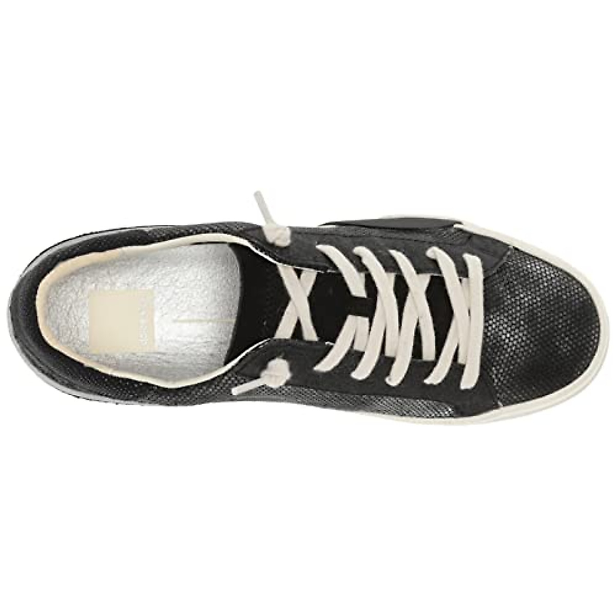 Dolce Vita Women's Zina Sneaker, Gunmetal Leather, 8.5