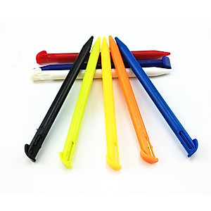 yueton Pack of 8 Colorful Plastic Replacement Stylus Touch Screen Pen Set, Compatible with Nintendo New 3DS XL, 3DS LL
