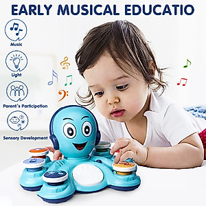 Baby Musical Toys Learning Toys for Toddlers, Octopus Music Toys, Preschooler Musical Educational Instruments Toy for Baby, Birthday Toys for Girls Boys
