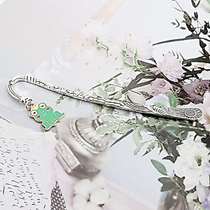 MYOSPARK Frog Bookmark Frogs Lover Gift Animal Bookmarks Gifts for Book Lovers Inspirational Gifts for Kids (Frog Bookmark)
