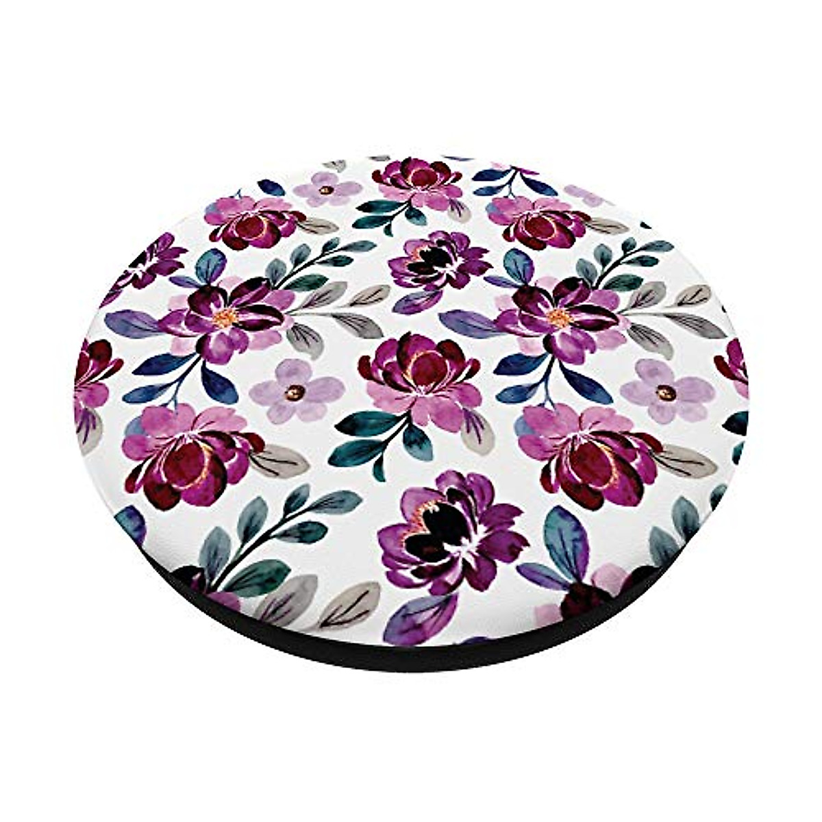 Beautiful Violet Floral Watercolor Flowers PopSockets PopGrip: Swappable Grip for Phones & Tablets