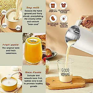 Nut Milk Maker Machine,20 Oz Automatic Cleaning Soy Milk maker with 8 Modes and 10 Leaf Blades,Homemade Almond, Oat, Soy, Etc Grain, Almond Milk Maker Machine with Delay Start Free Filtering and Keep Warm (White)