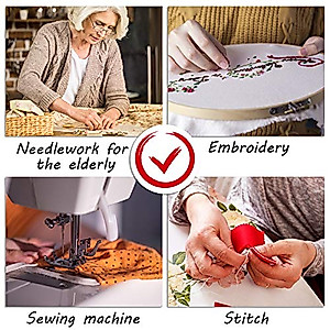 Needle Threaders, TOOVREN Needle Threader Tool, Needle Threaders for Hand Sewing with Clear Box, Simple Needle Threader Great for Needle Work, Sewing Machine, Embroidery, Cross-Stitch, 5 Colors Random