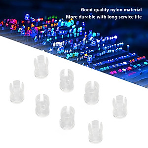 Led Lamp Socket , 3Mm 100Pcs Led Holder Flat heads Led Light Emitting Diode Shade Transparent hat cover Electronic Component 3Mm For Bezel Mount Panel Display
