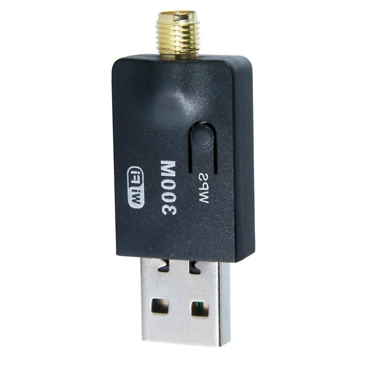 LKJYBG 300mbps 5dbi USB WiFi Adapter Mini Dongle External Wireless LAN Network Card Compatible for Win 7 8 10 Pc Computer Black